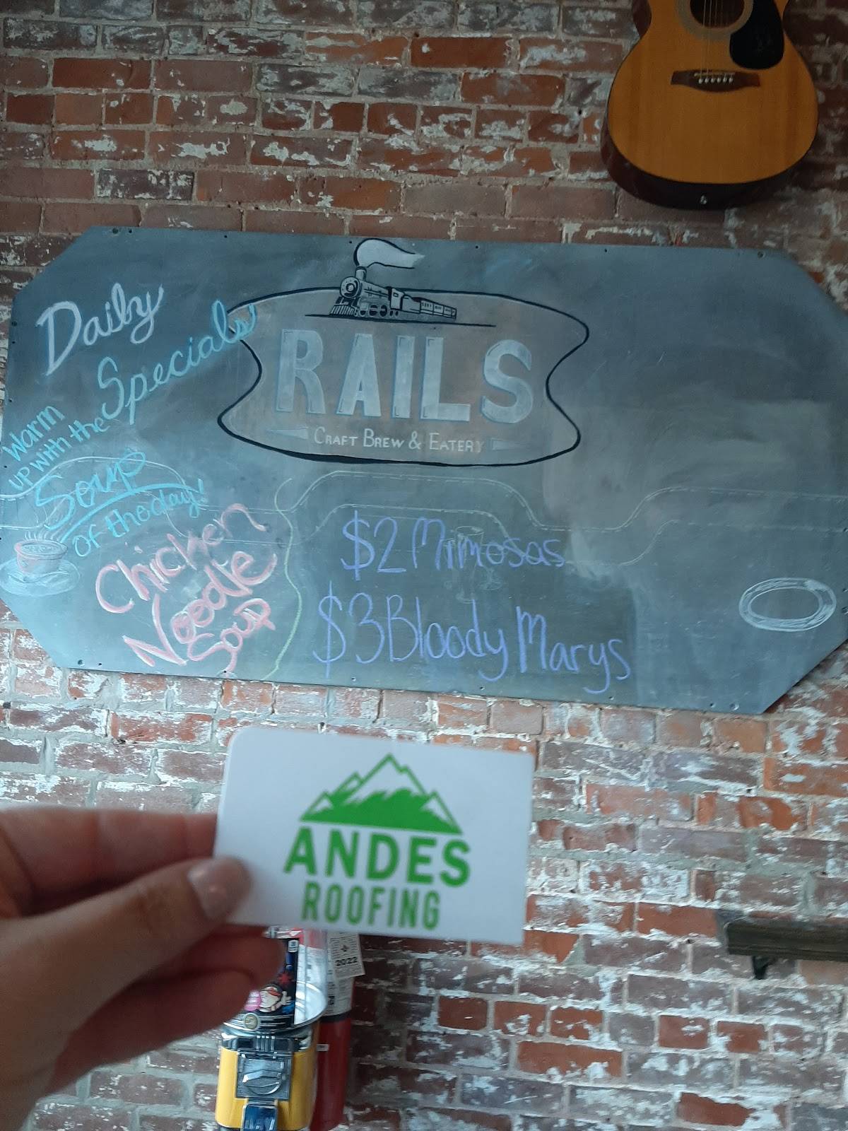 Menu at Rails Craft Brew & Eatery pub & bar, Seymour