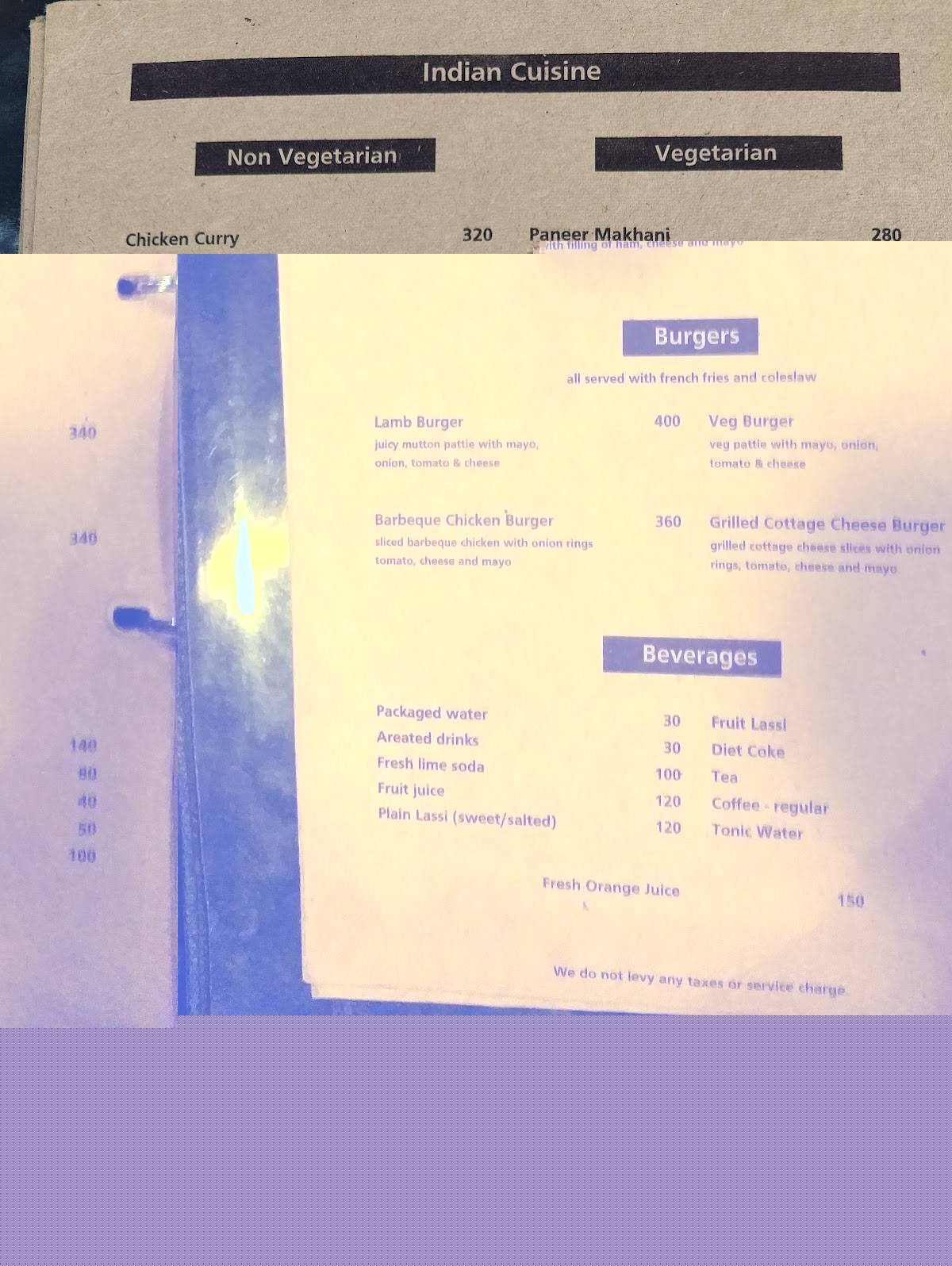 Menu at Raja Cafe Restaurant, Khajuraho