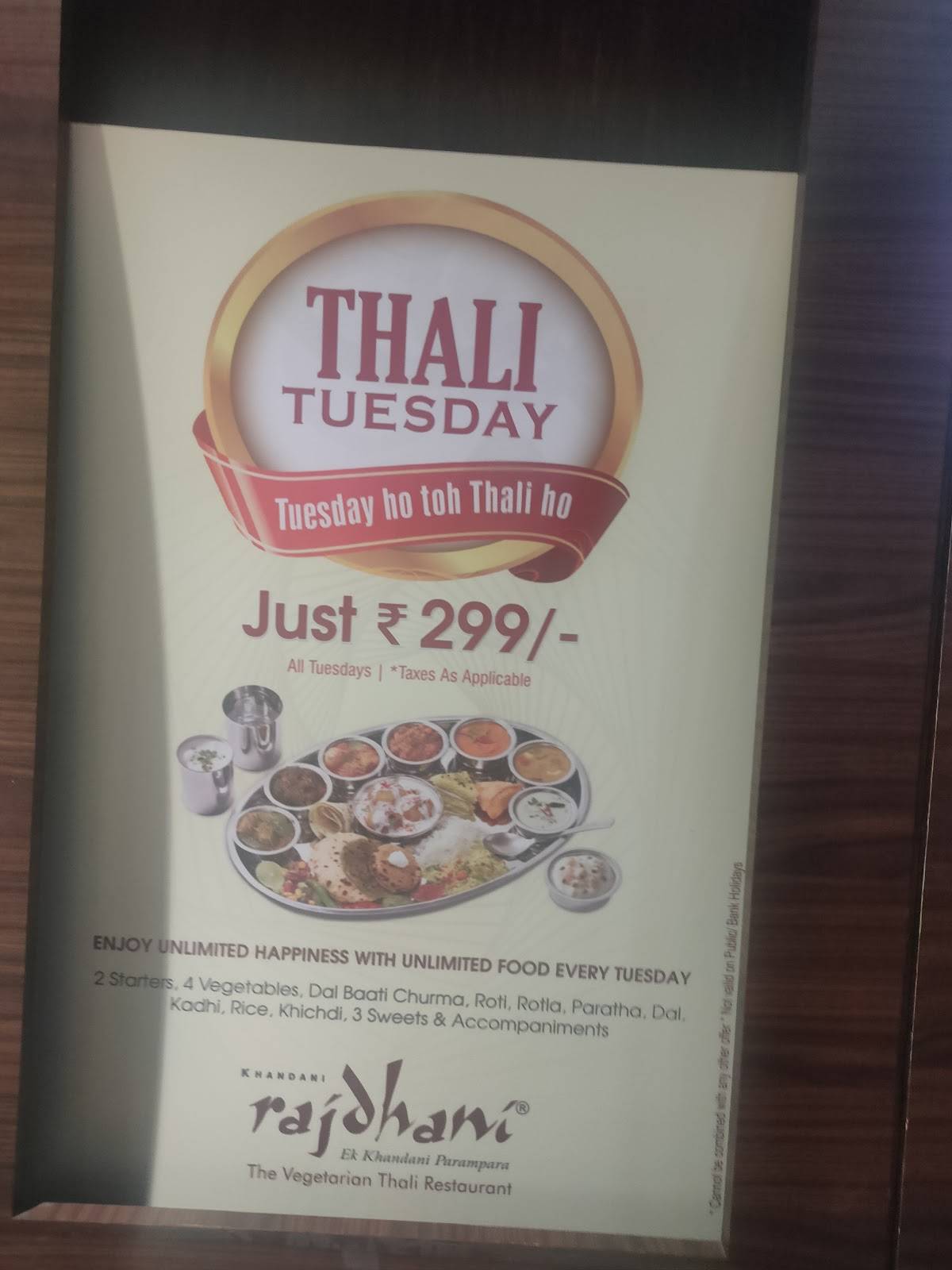 Menu at Rajdhani, Bengaluru, 63