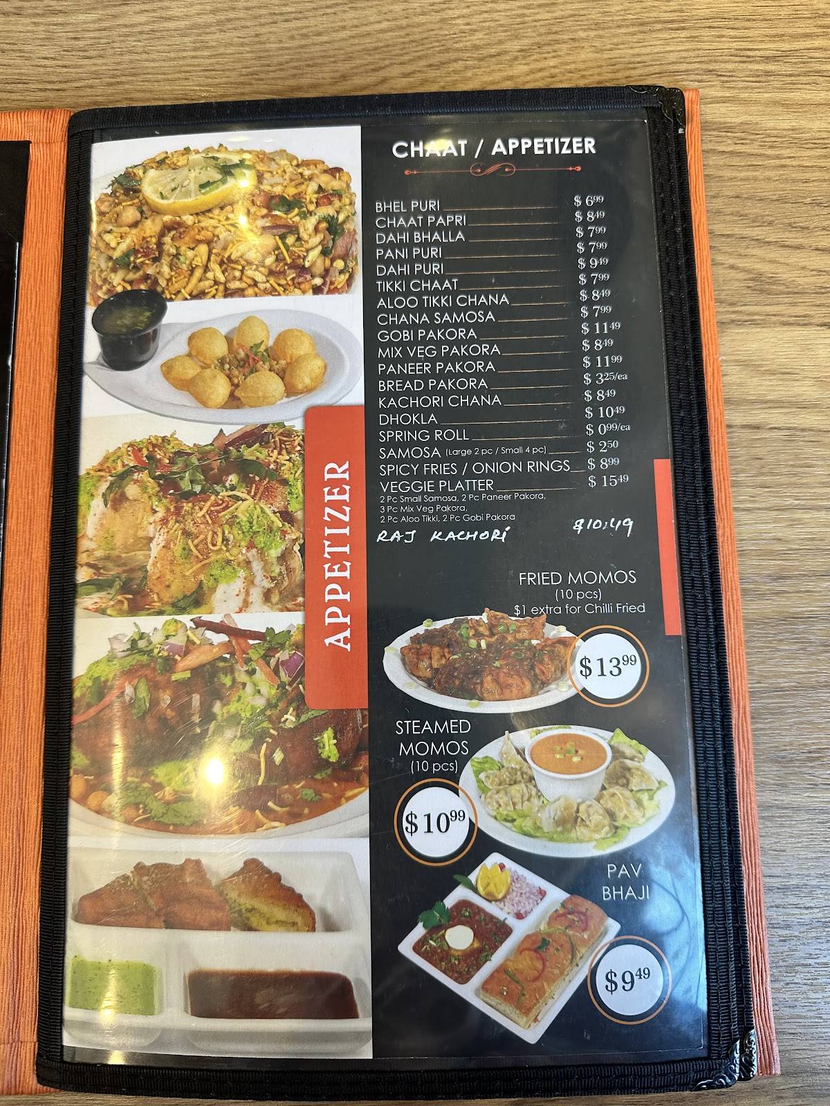Menu at Rajdhani Indian Sweets & Restaurant, Brampton