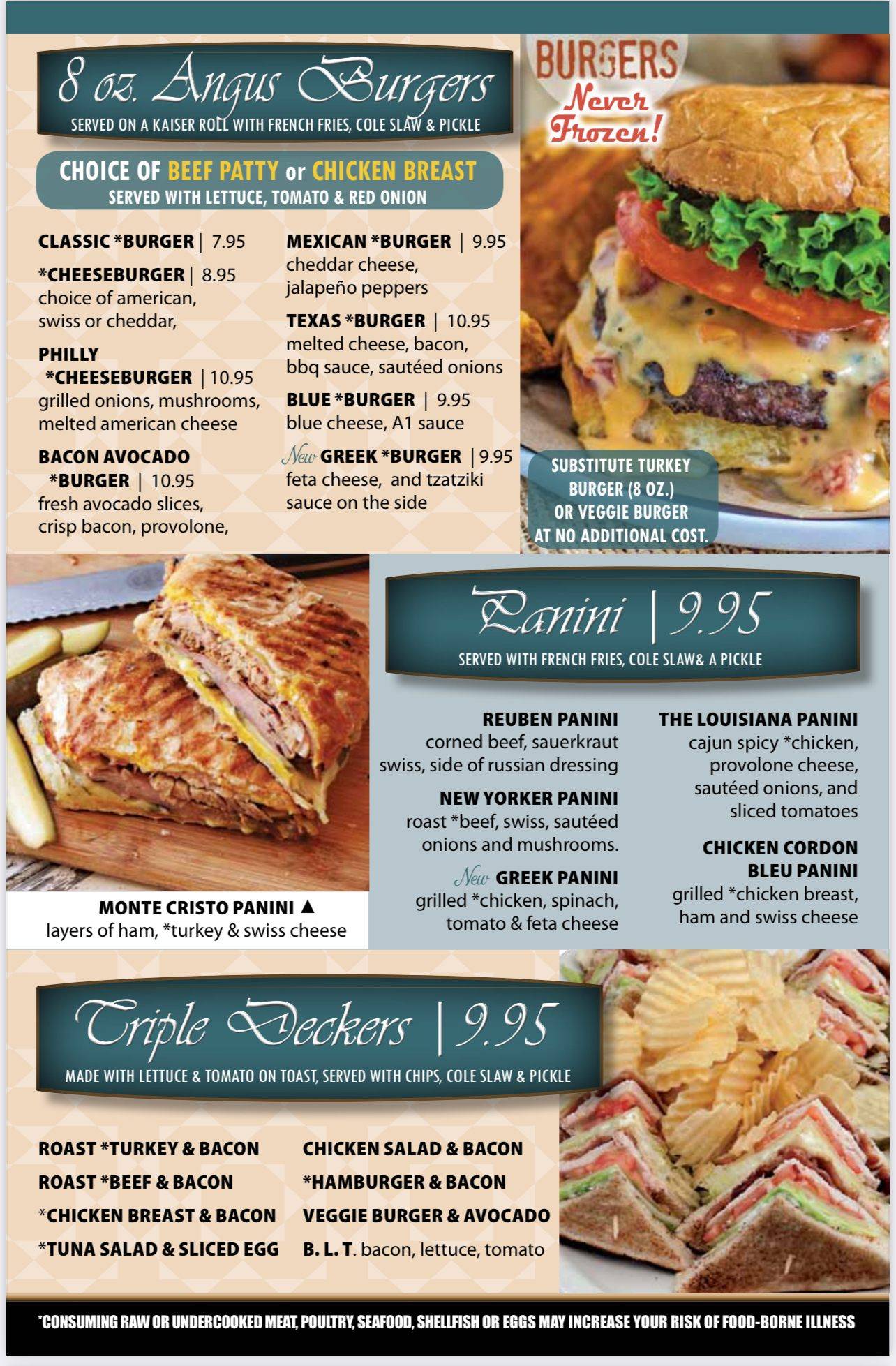 Menu at Ralph’s Corner Diner restaurant, Lansdale