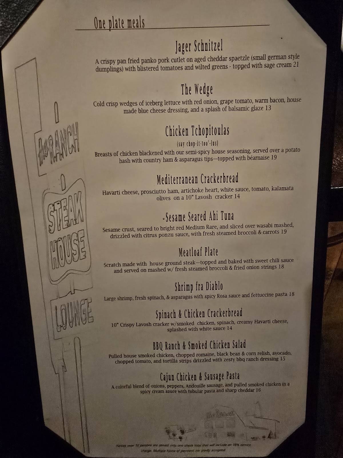 Menu at Ranch Steakhouse, Devils Lake, ND-20