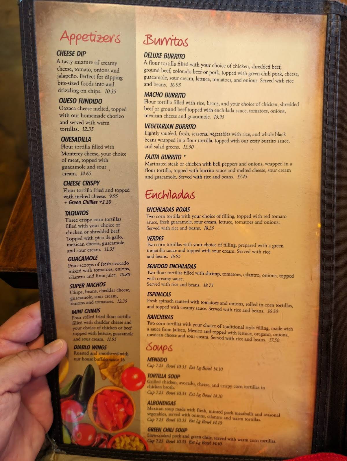 Menu at Rancho Rustico Restaurant, Tucson, E Old Vail Rd