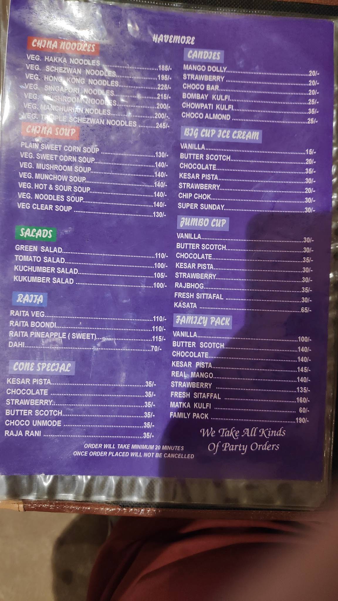 Menu at Rasoi Restaurant, Titwala