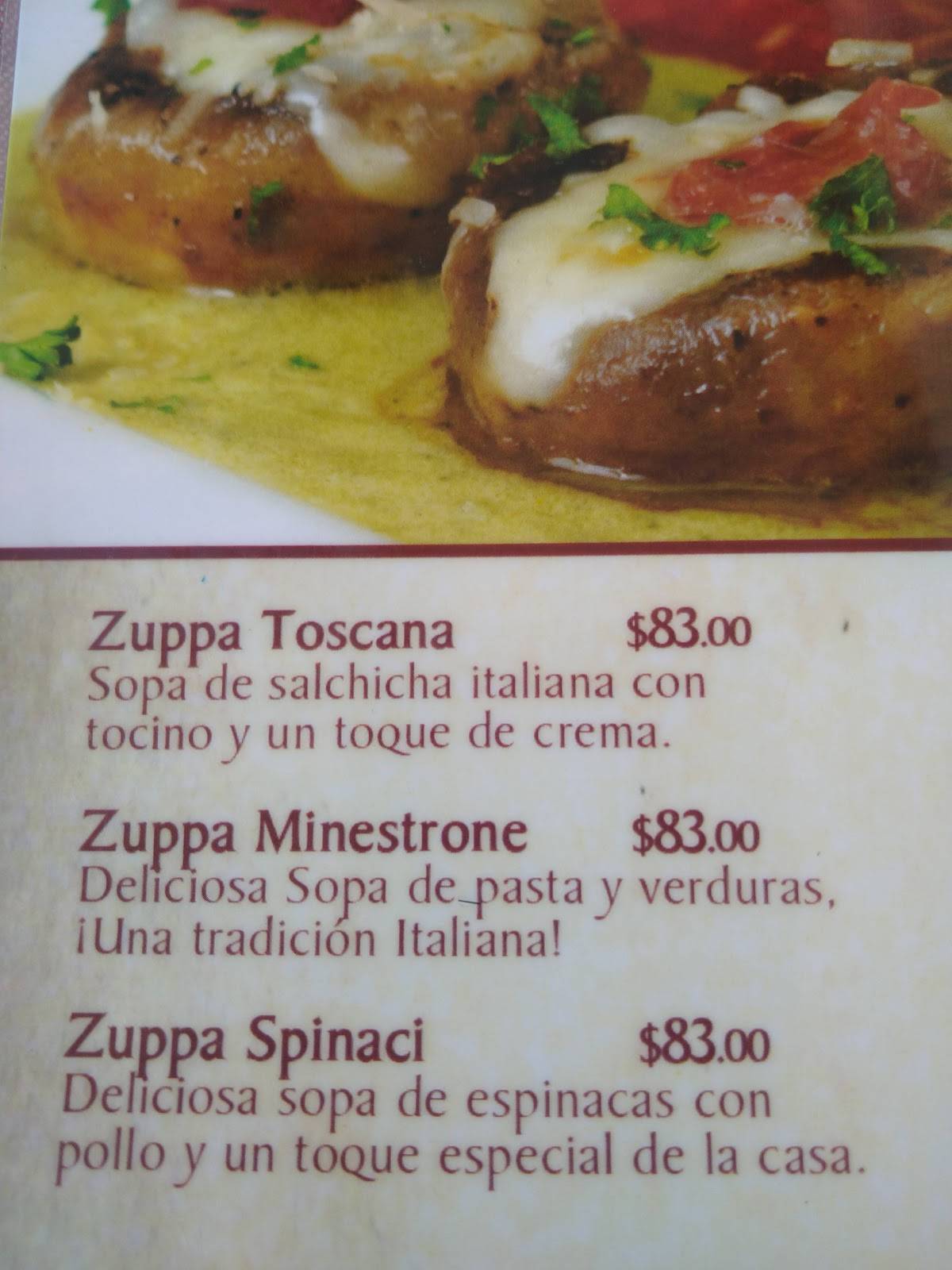 Carta del restaurante Ravizza Ristorante, Mexicali, Blvd. Benito Juárez 1400