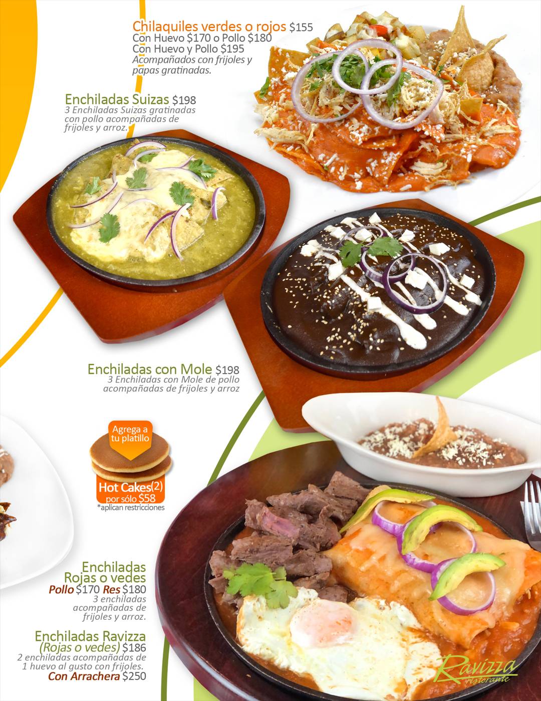 Carta del restaurante Ravizza Ristorante, Mexicali, Blvd. Benito Juárez ...