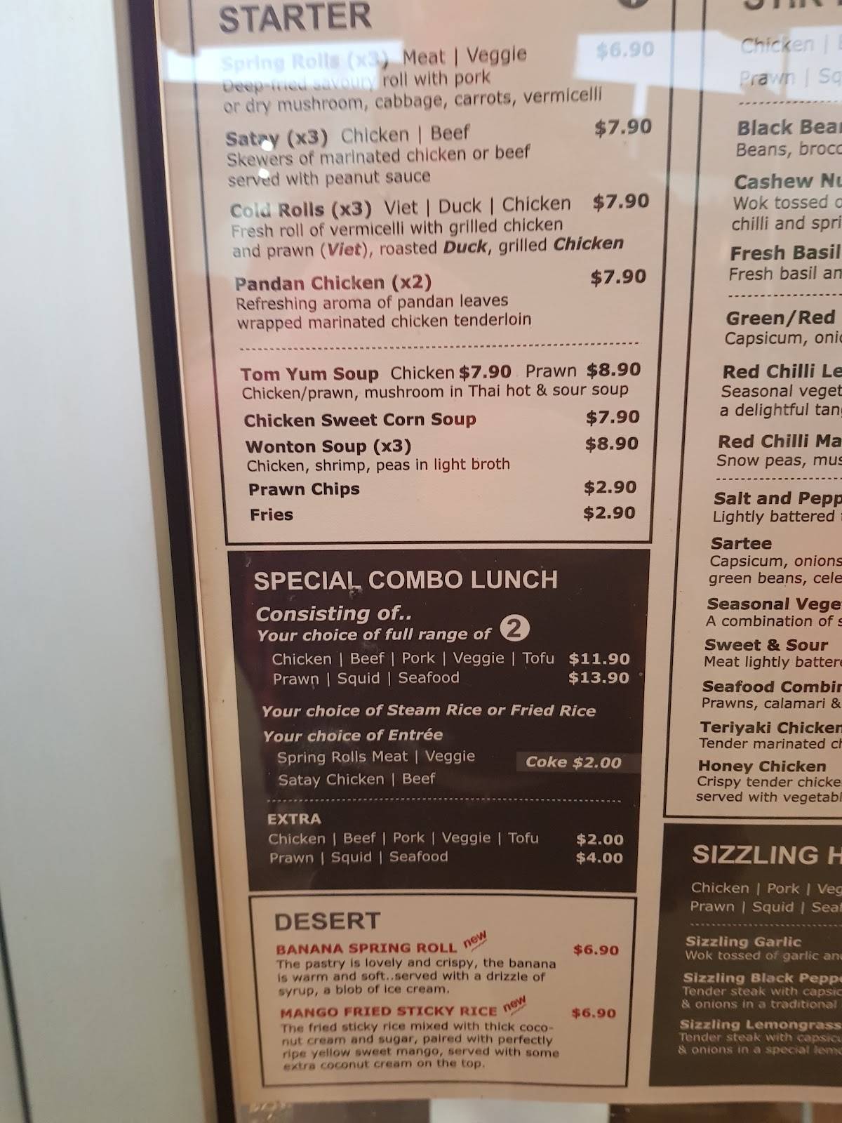 Menu at Red Chilli Asian Fresh restaurant, Elizabeth