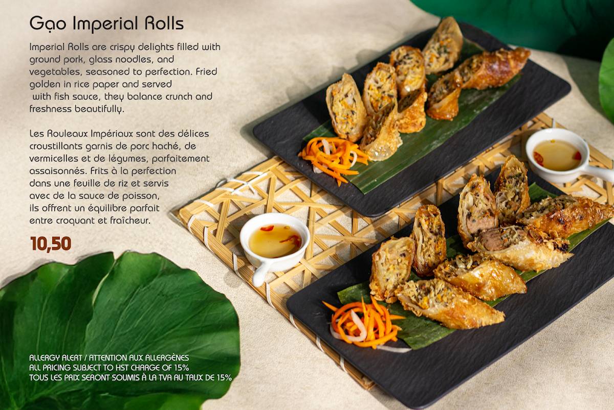 Menu at Red Satay Grill restaurant, Moncton