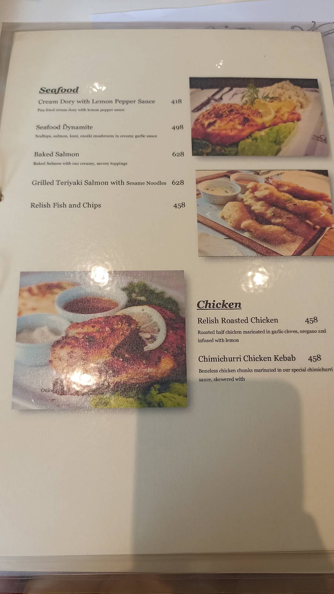 Menu at Relish, Hello Happiness! restaurant, Quezon City
