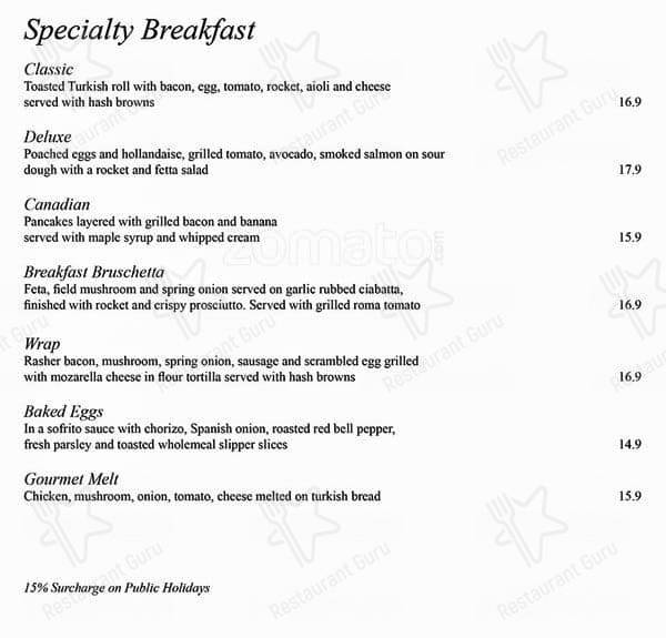 Menu at 3 Sixty Restaurant Bar The Grand Hotel, Labrador