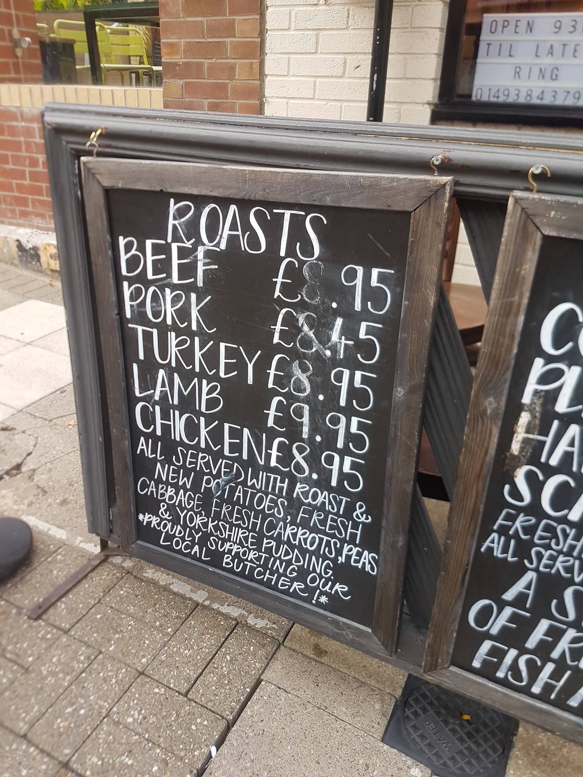 Menu at Alexandra Restaurant, Great Yarmouth