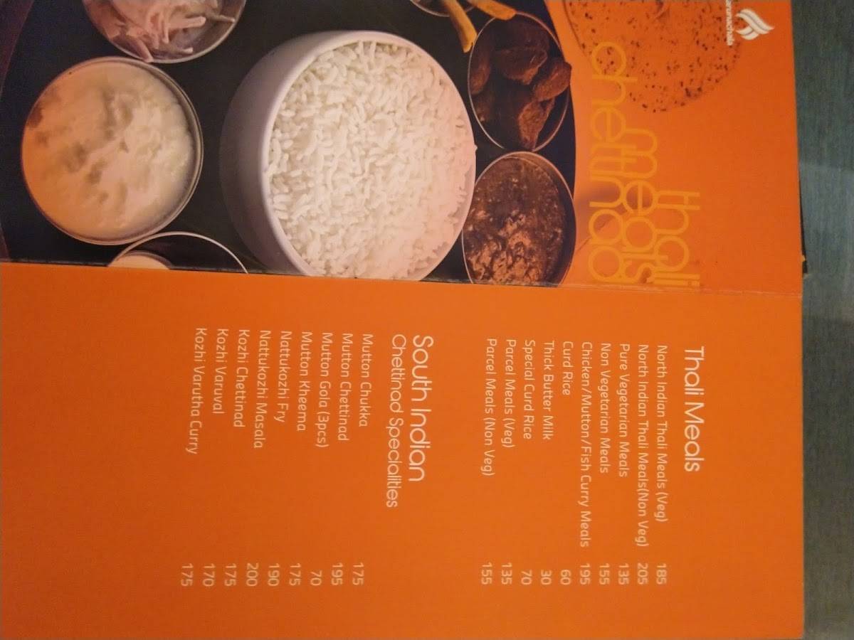 Menu at Arunachala-Incredible Indian Cuisine, Karur