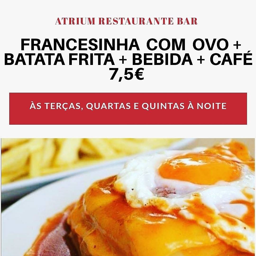 Menu em ATRIUM Restaurante Bar, Aveiro