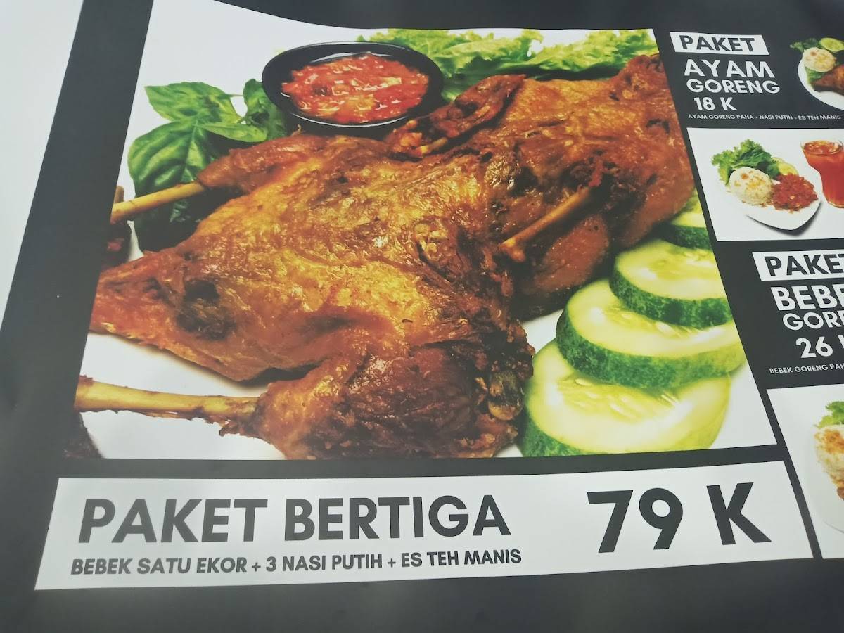 Carta del restaurante Bebeke Om Aris Buah Batu, Bandung