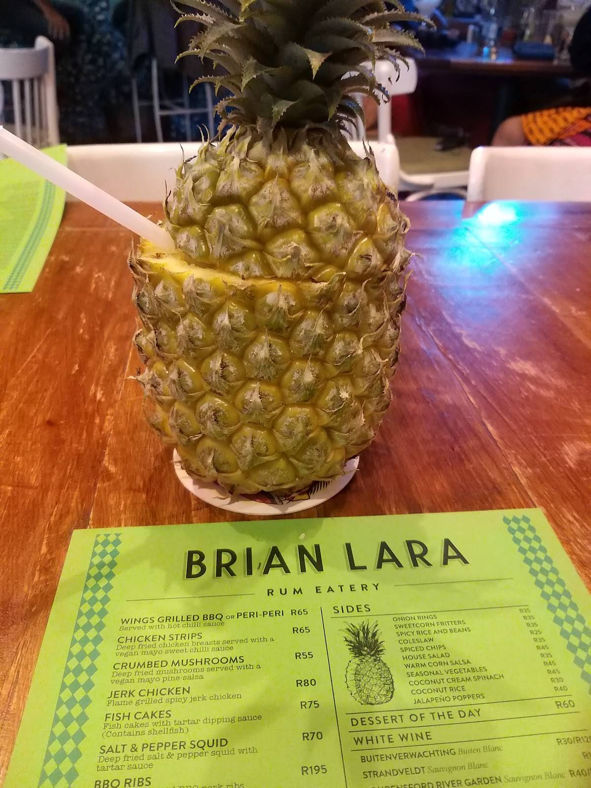 Menu at Brian Lara Rum Eatery restaurant, Randburg, 56 4th Ave