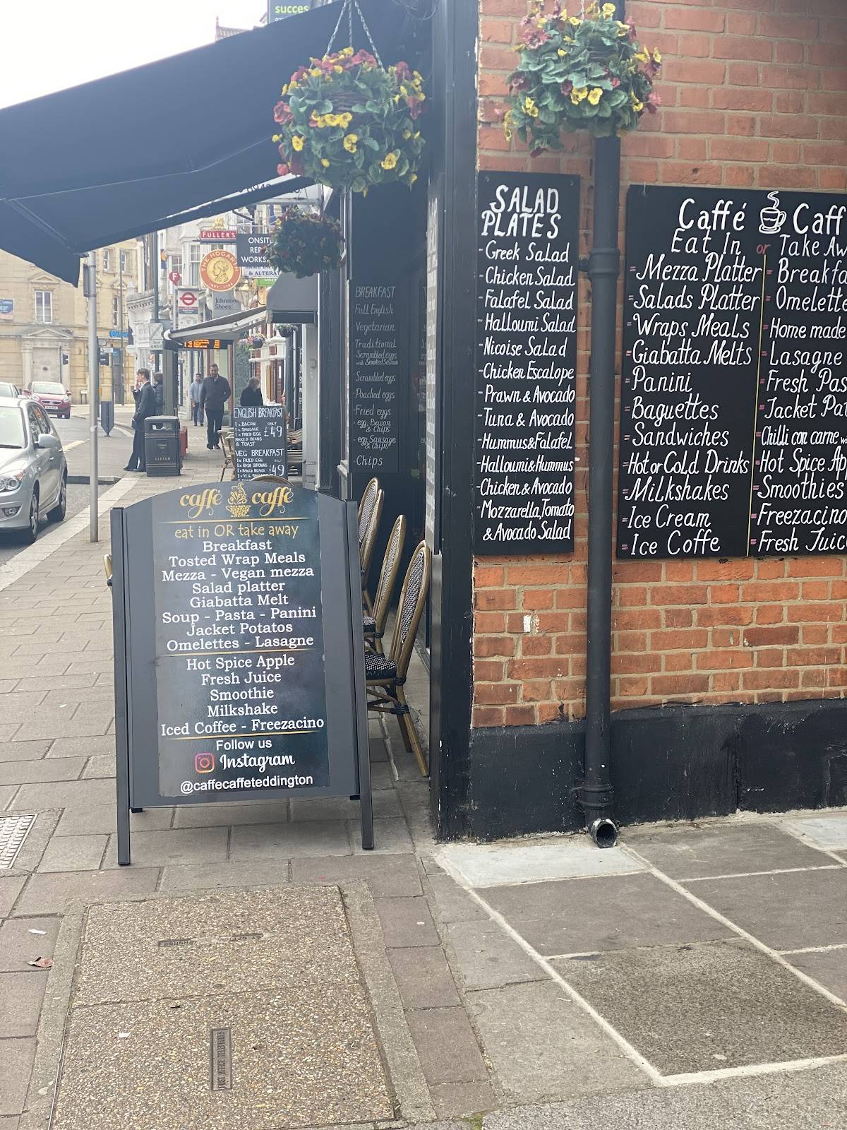 Menu at Caffe Caffe Teddington cafe, Teddington