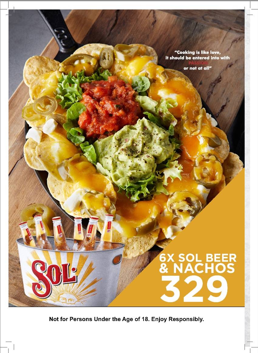 Menu at Cappello Newtown Junction restaurant, Johannesburg
