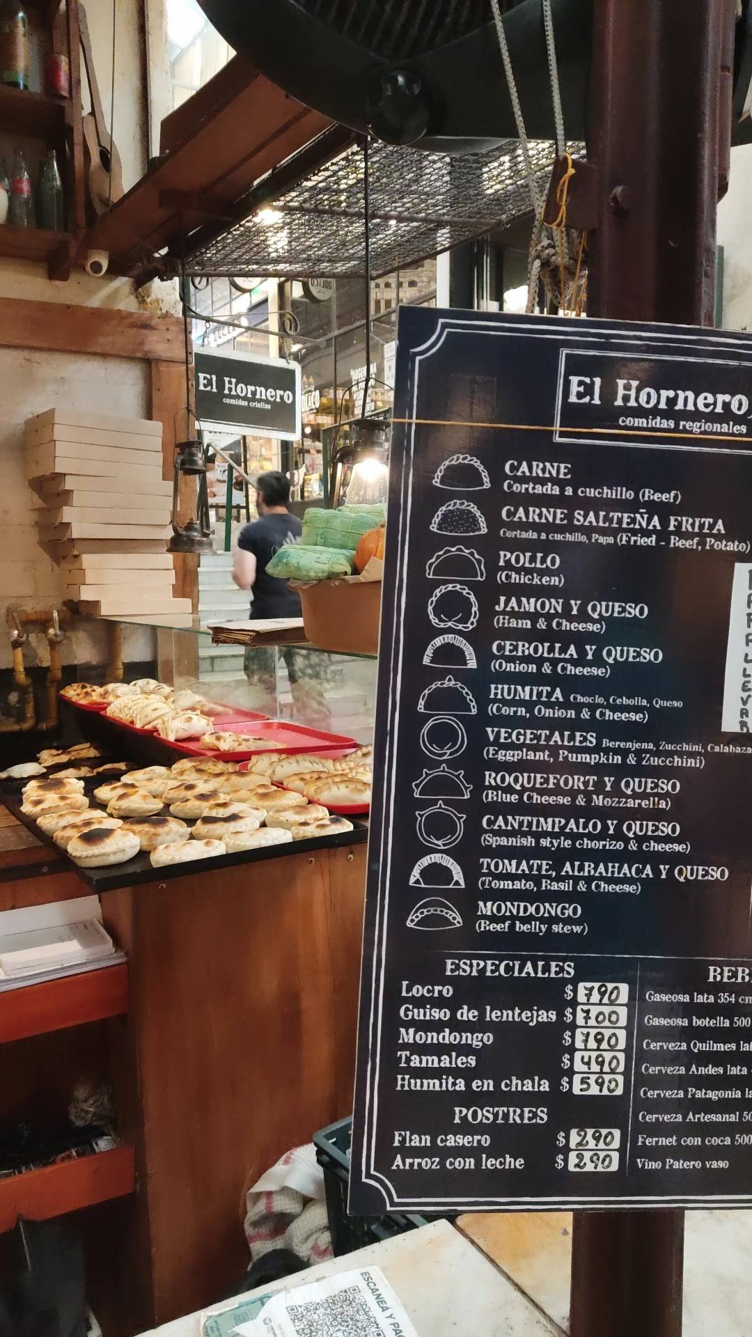 Carta del restaurante EL Hornero del San Telmo, Buenos Aires, Calle ...