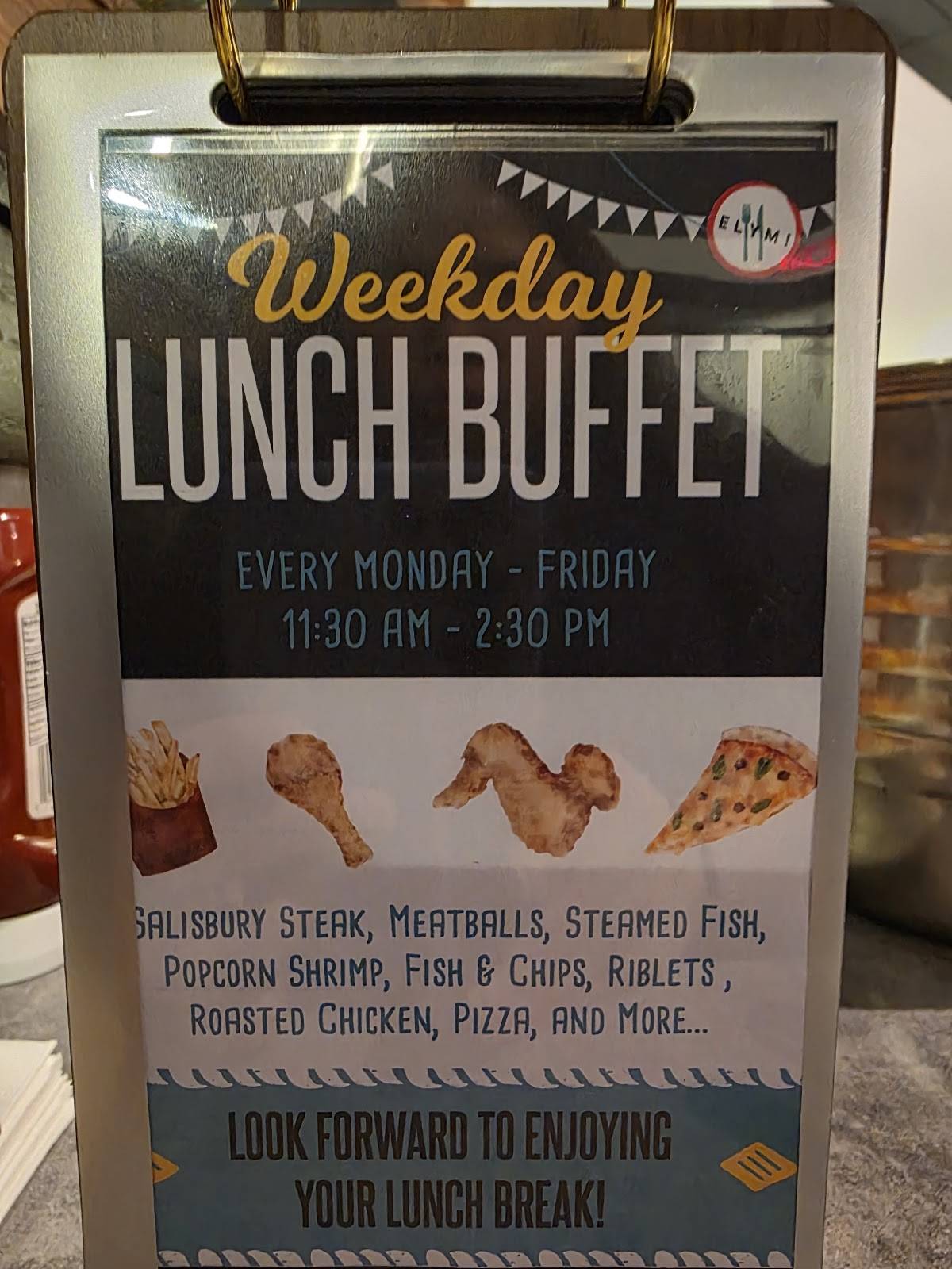 Menu at ELYMI Family Buffet Restaurant, Calgary