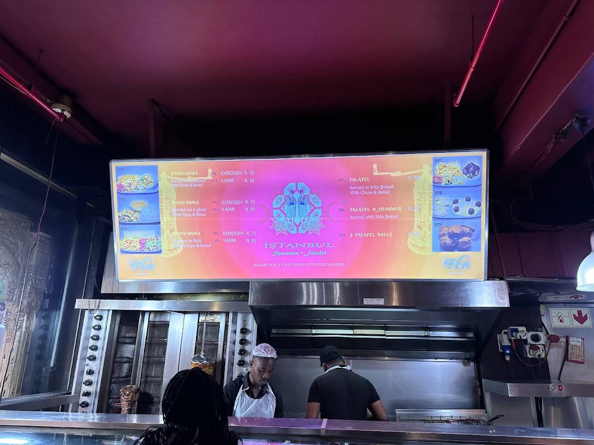 Menu at Eastern Food Bazaar restaurant, Cape Town