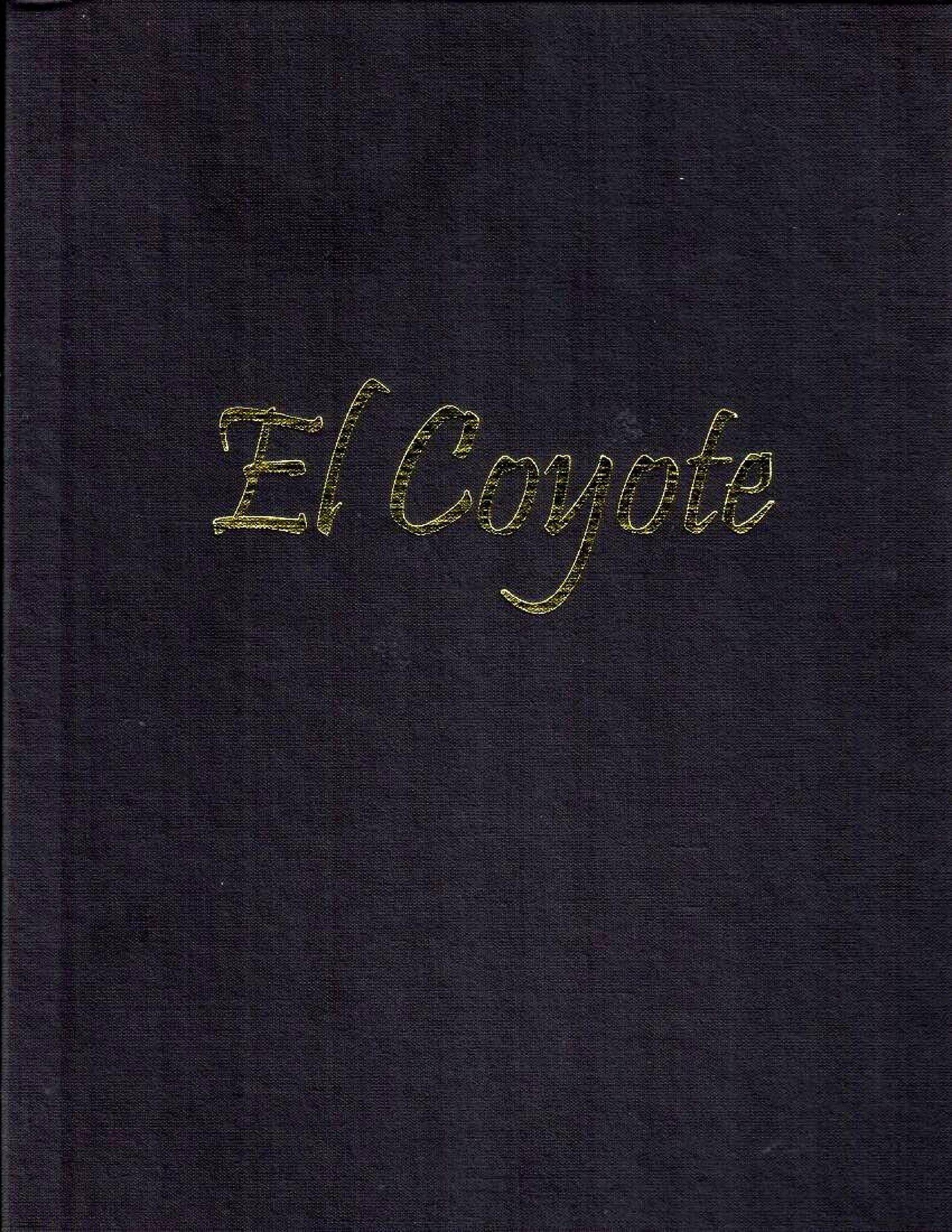 Menu at El Coyote restaurant, New Milford