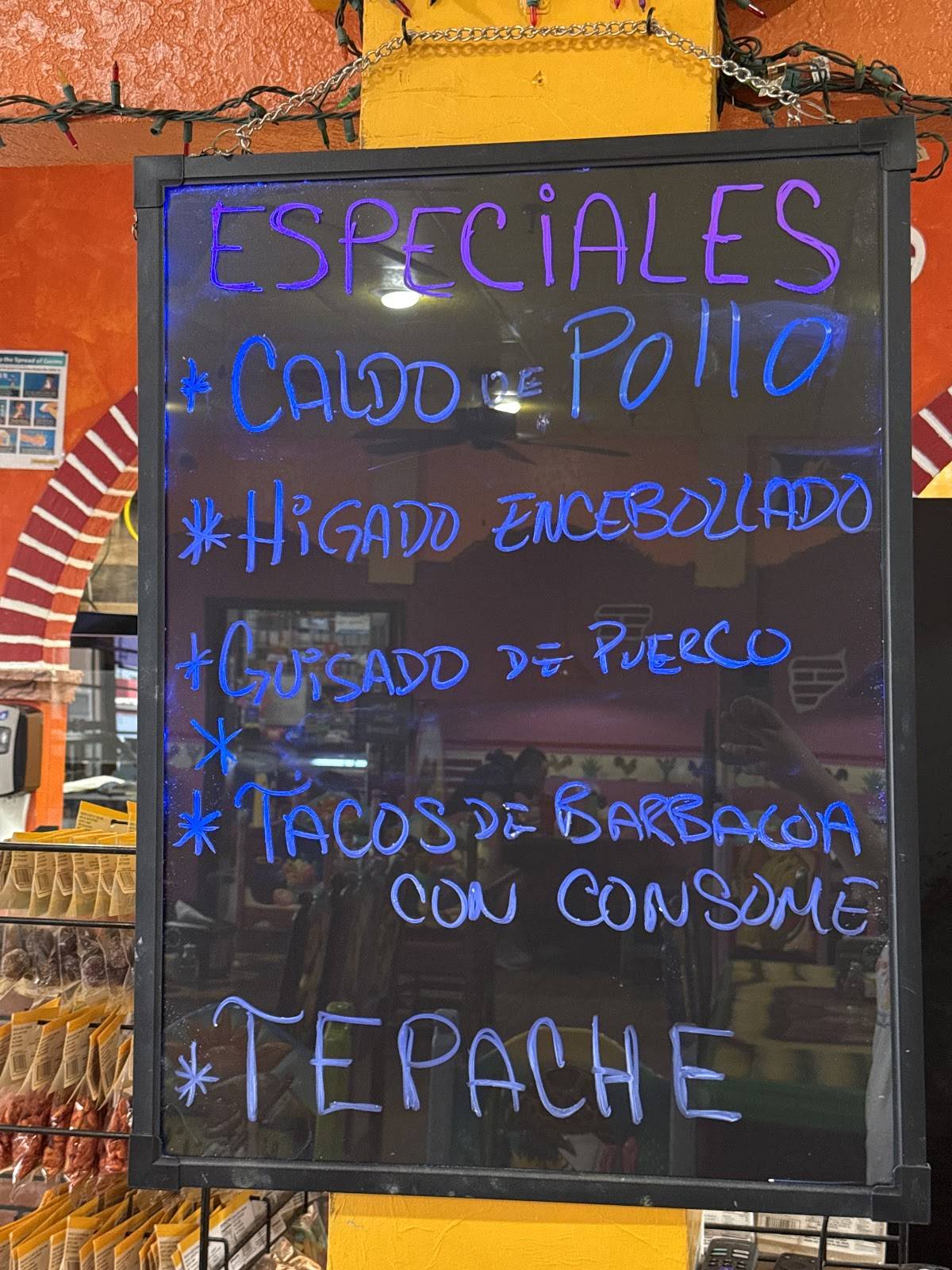 Menu at El Gallo Giro restaurant, Memphis, Lamar Ave