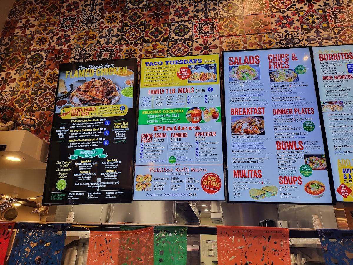 Menu at El Pollo Grill - Otay Ranch restaurant, Chula Vista, Birch Rd ...