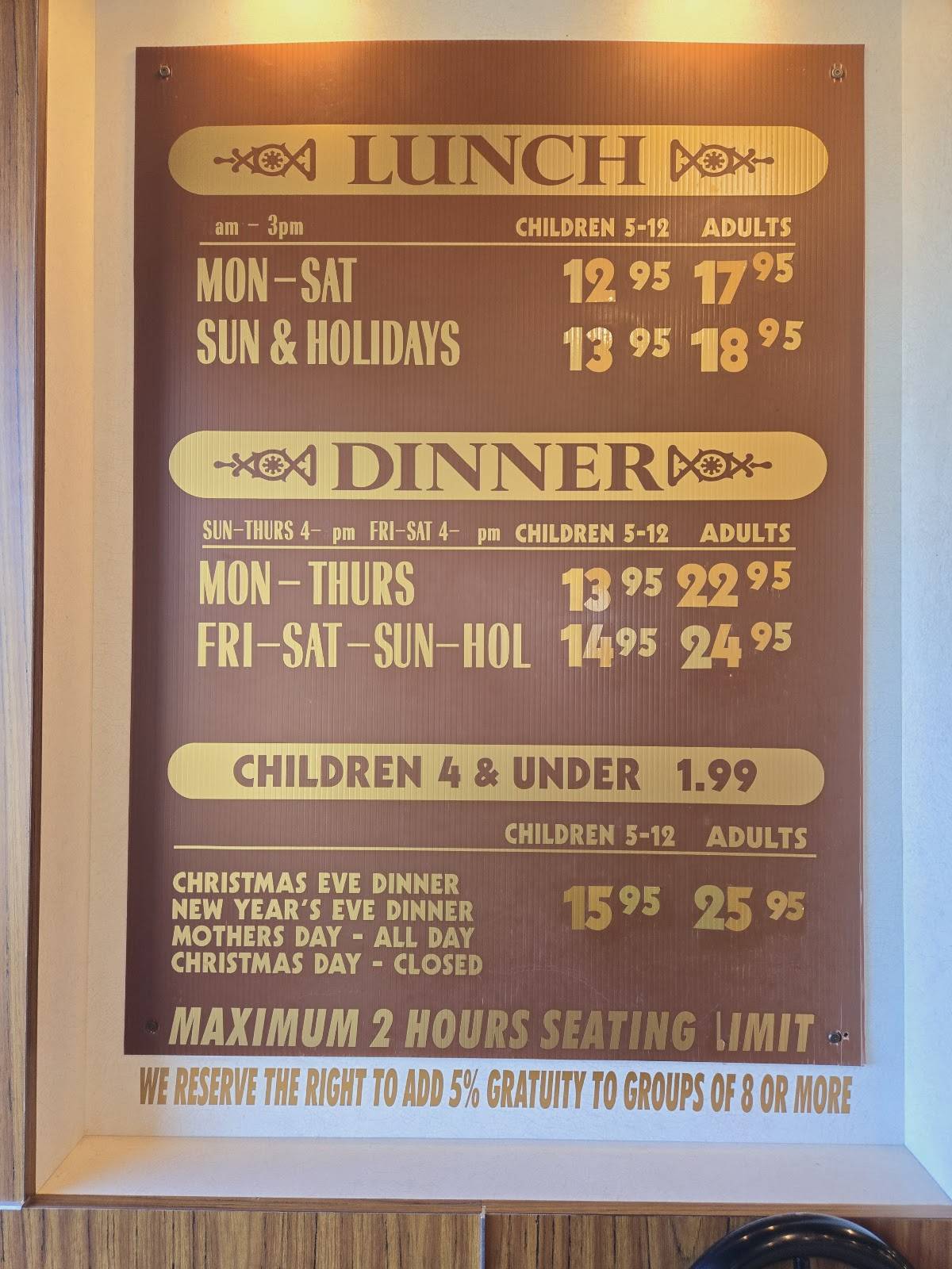 Menu at Foody Goody Chinese Buffet Restaurant, Winnipeg, Regent Ave W