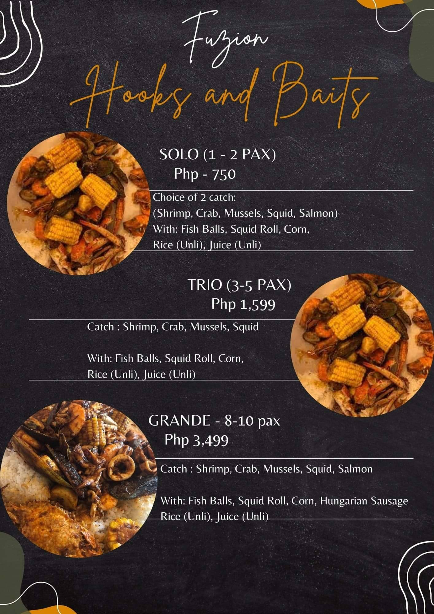 Menu at Fuzion Kaffe & Restaurant, Pagadian City, RCFP+MJF