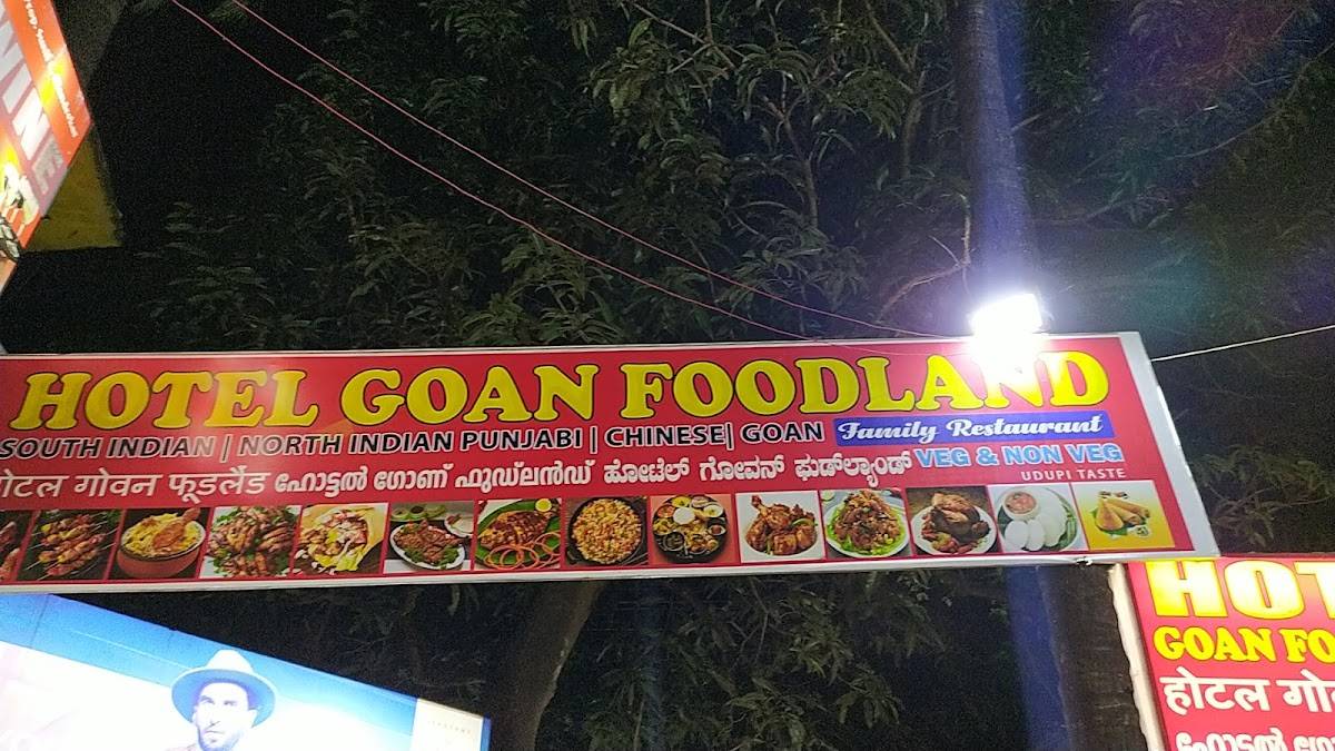 Menu at Goan Foodland Restaurant (Chinese, Indians & Kerala style ...