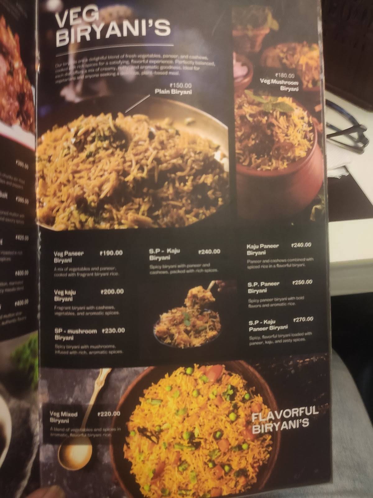Menu at Grillland, Bhimavaram