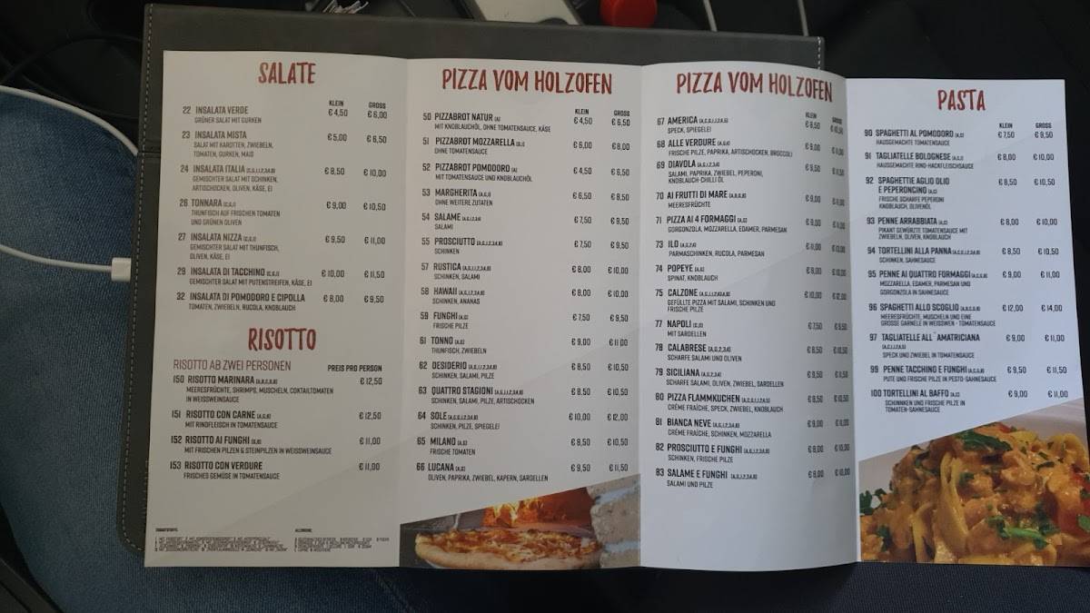 Menu at Il Baffo Holzofen - Pizzeria - Restaurant, Donaueschingen