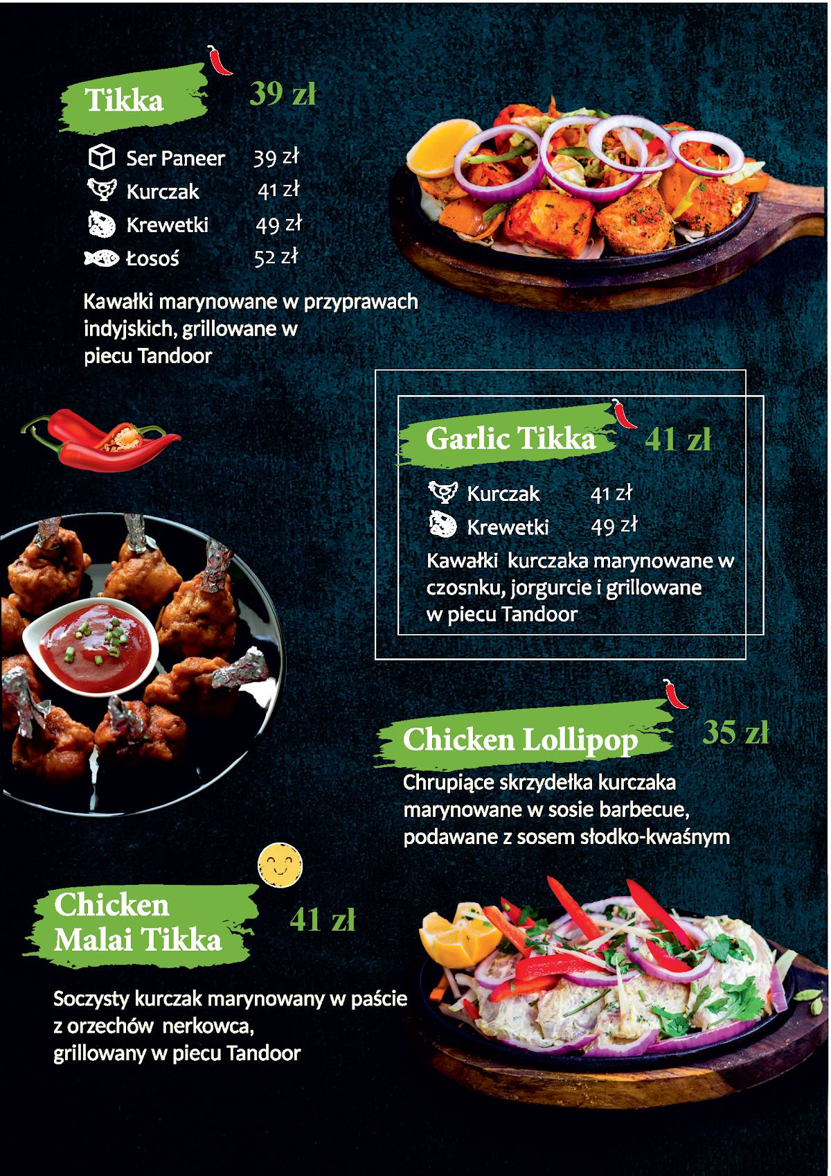 Menu at Indian Taste Rzeszów restaurant, Rzeszow