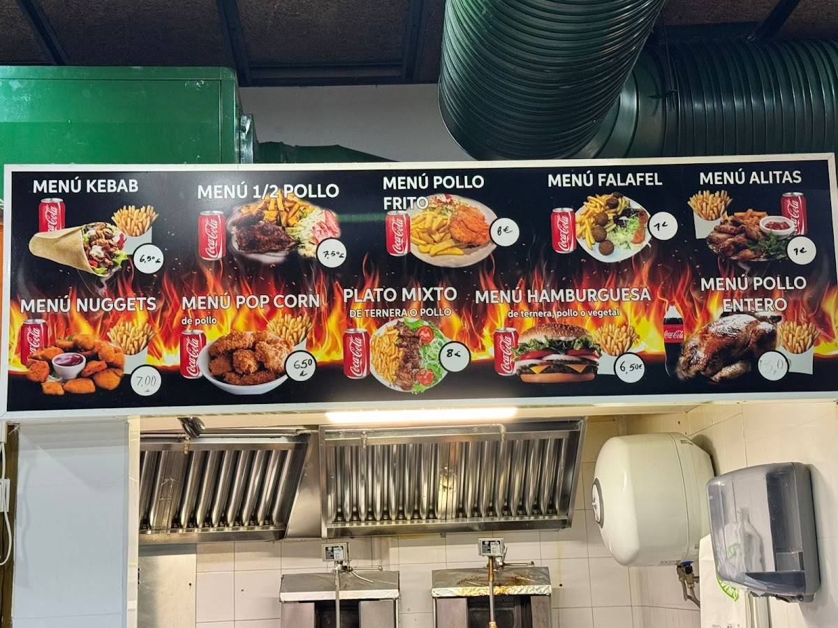 Menu at JARRAL PIZZERIA DONER KEBAB, Zaragoza
