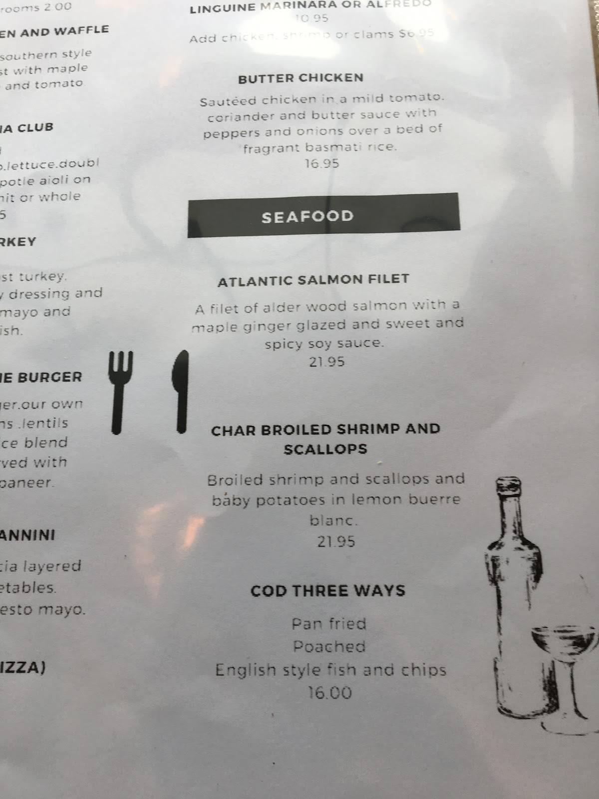 Menu at Juniper Kitchen & Bistro restaurant, Grand Falls-Windsor
