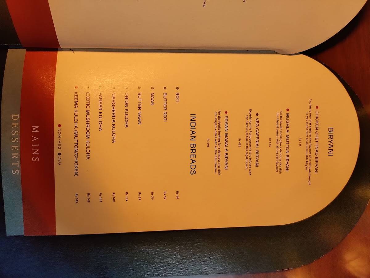 Menu at Kakuna “ a culinary bar “, Chandigarh