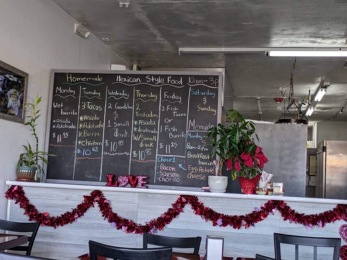 Menu at Karavela’s Mexican and Peruvian Food restaurant, Casa Grande
