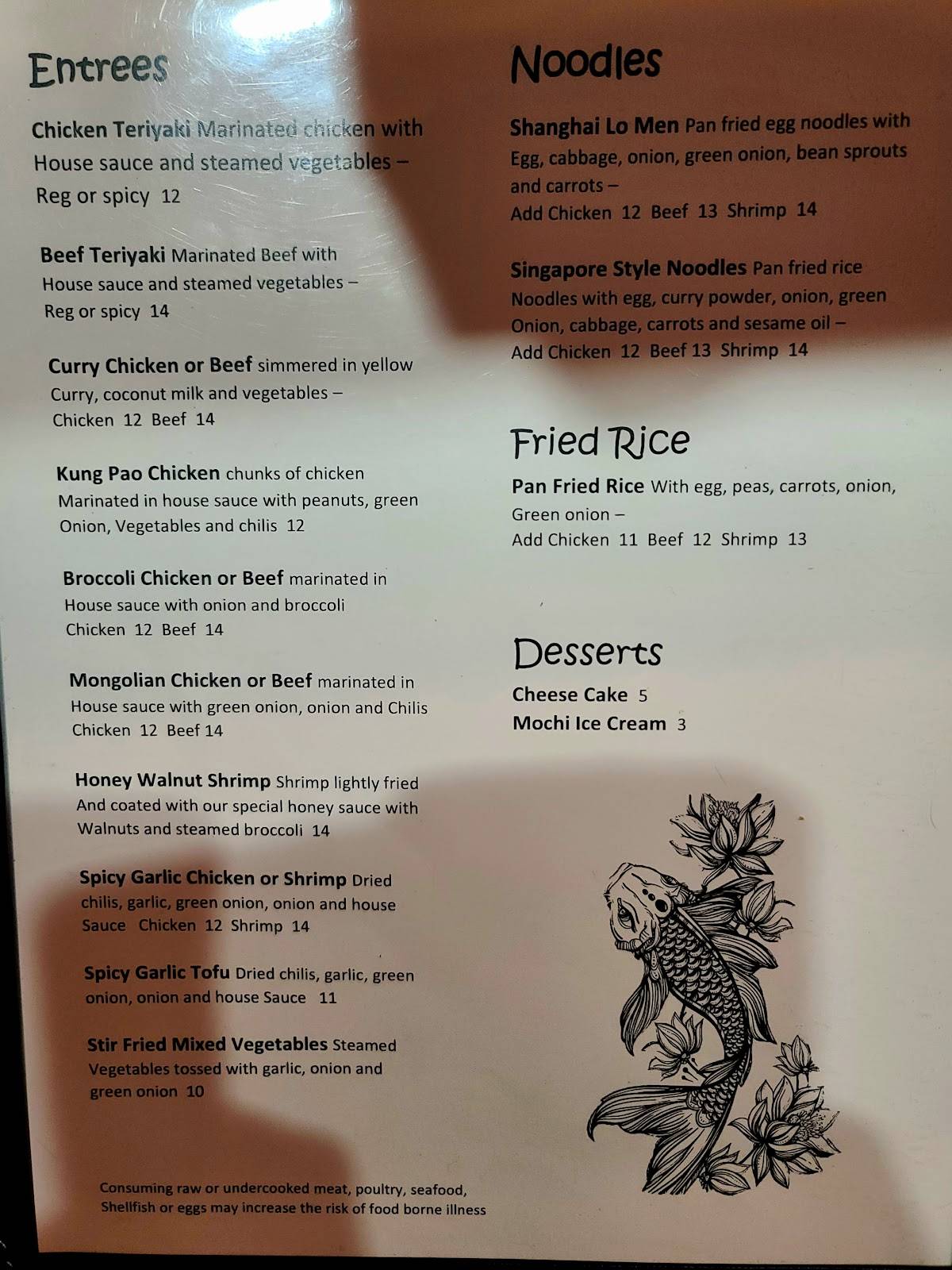 Menu at Kawa River Sushi and Asian Bistro restaurant, Rogue River