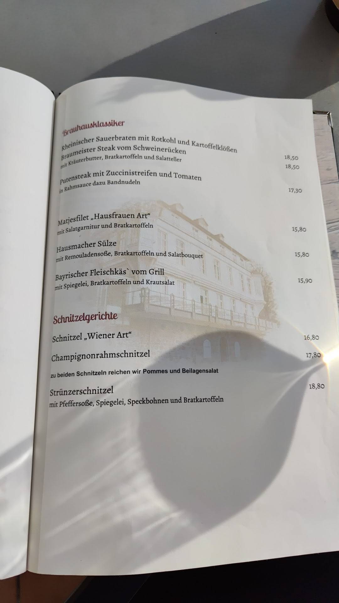 Speisekarte von La Cucina Restaurant Linz, Linz am Rhein