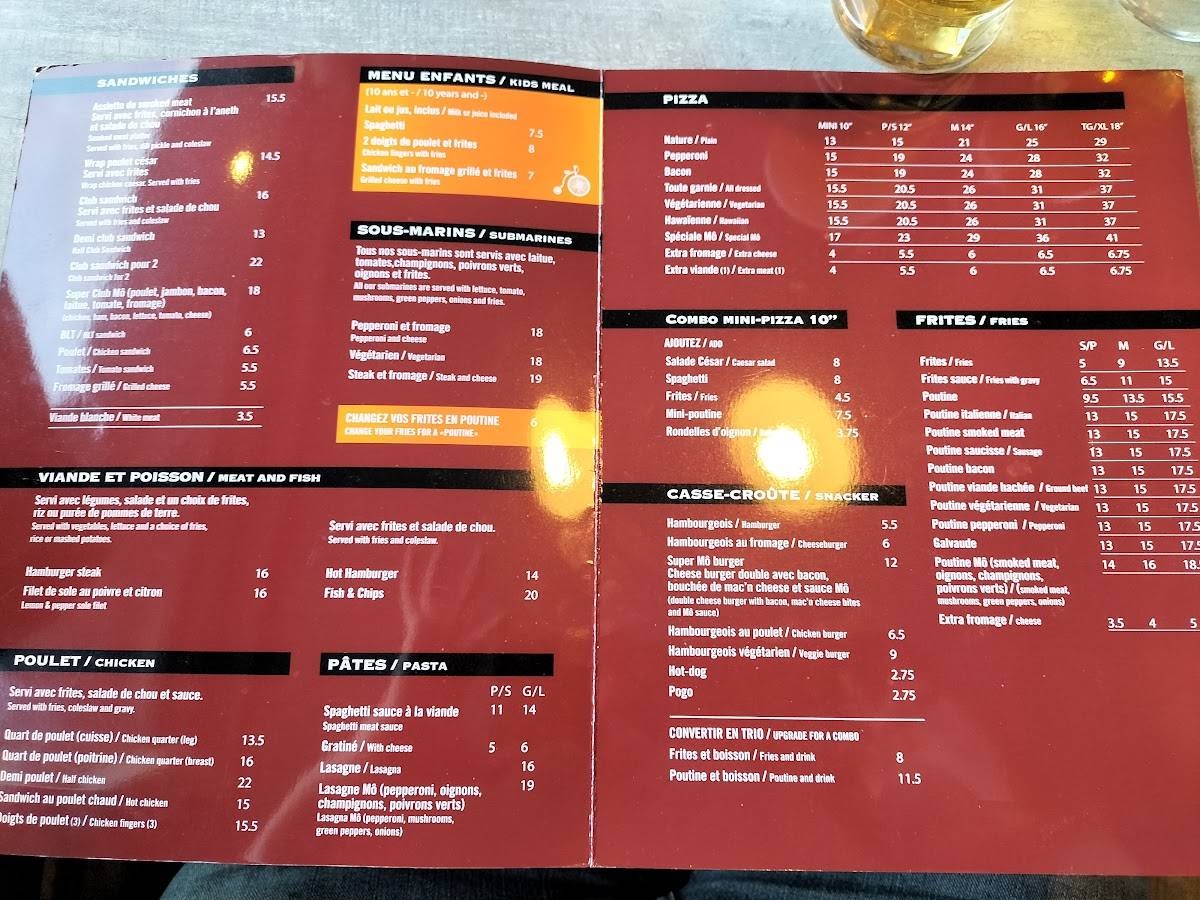 Menu at Restaurant Maurice, Ayer's Cliff