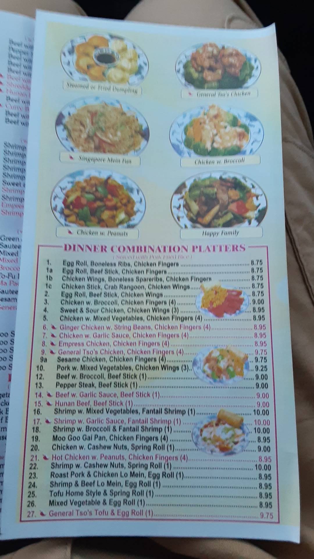 Menu at Min Fen Kitchen restaurant, Belchertown