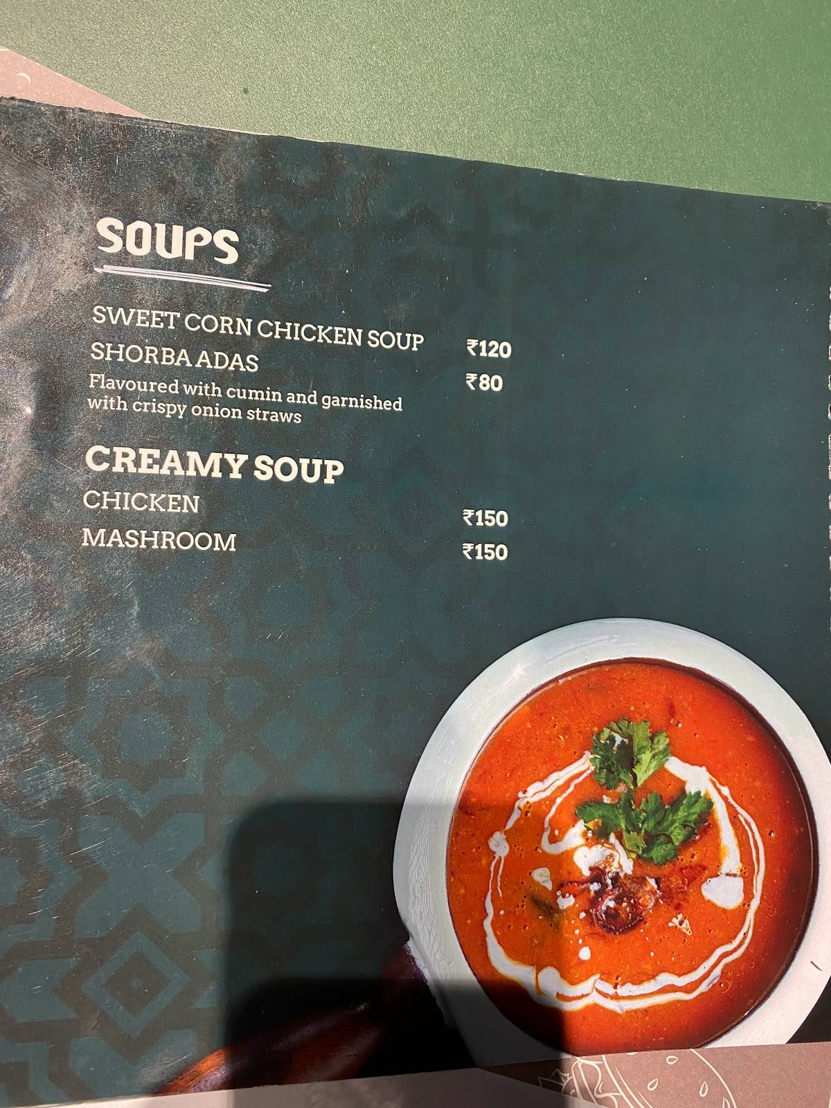 Menu at Mozon Restaurant, Kozhikode