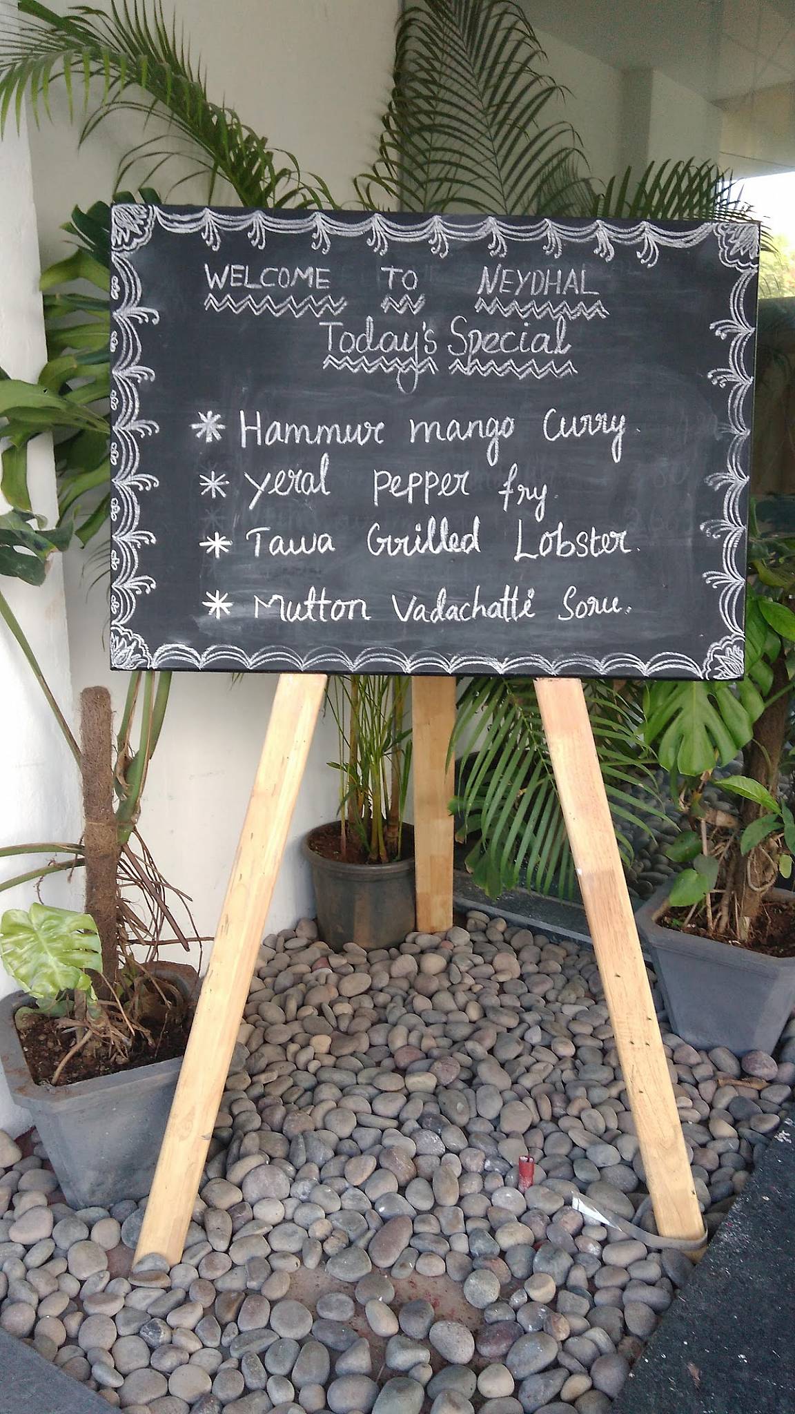 Menu at Neydhal The Coast, Coimbatore, 9/36 A