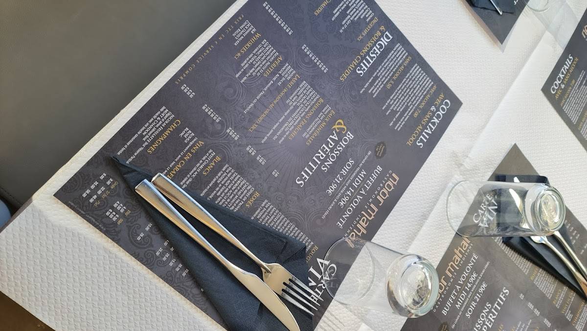 Menu au Noor mahal restaurant, Pontoise