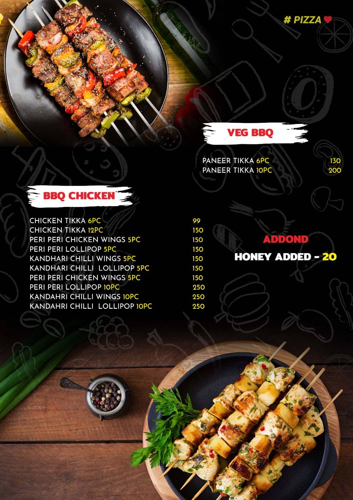 Menu at #PIZZA LOVE, India