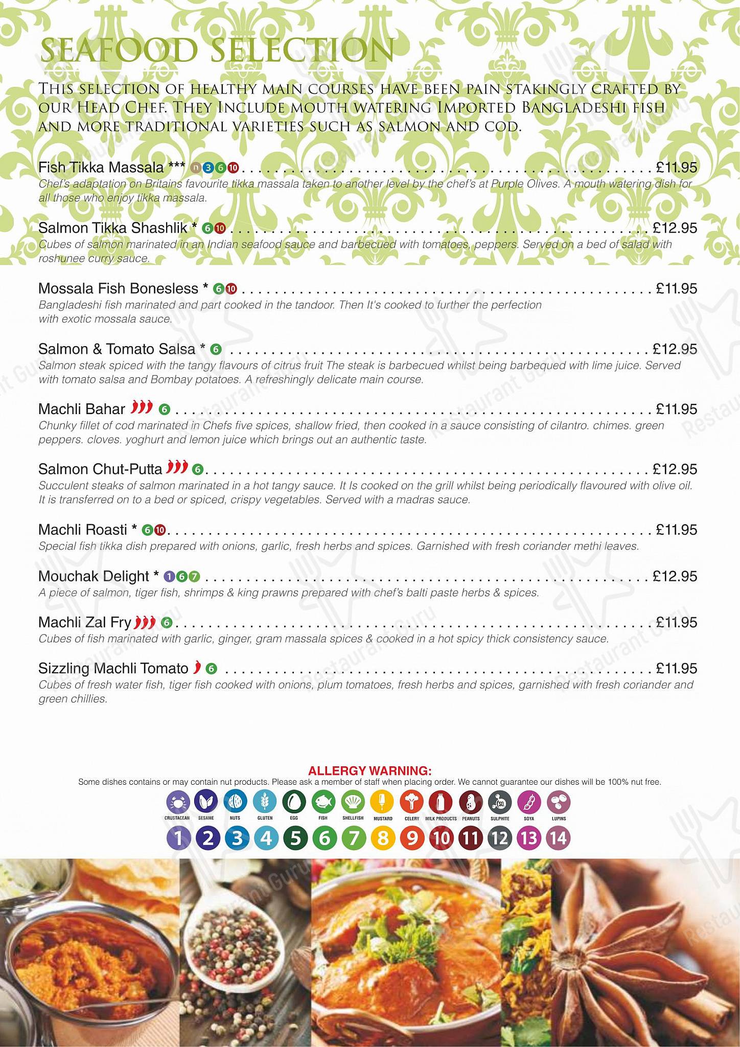 Menu at Purple Olive - Ellesmere Port restaurant, Ellesmere Port