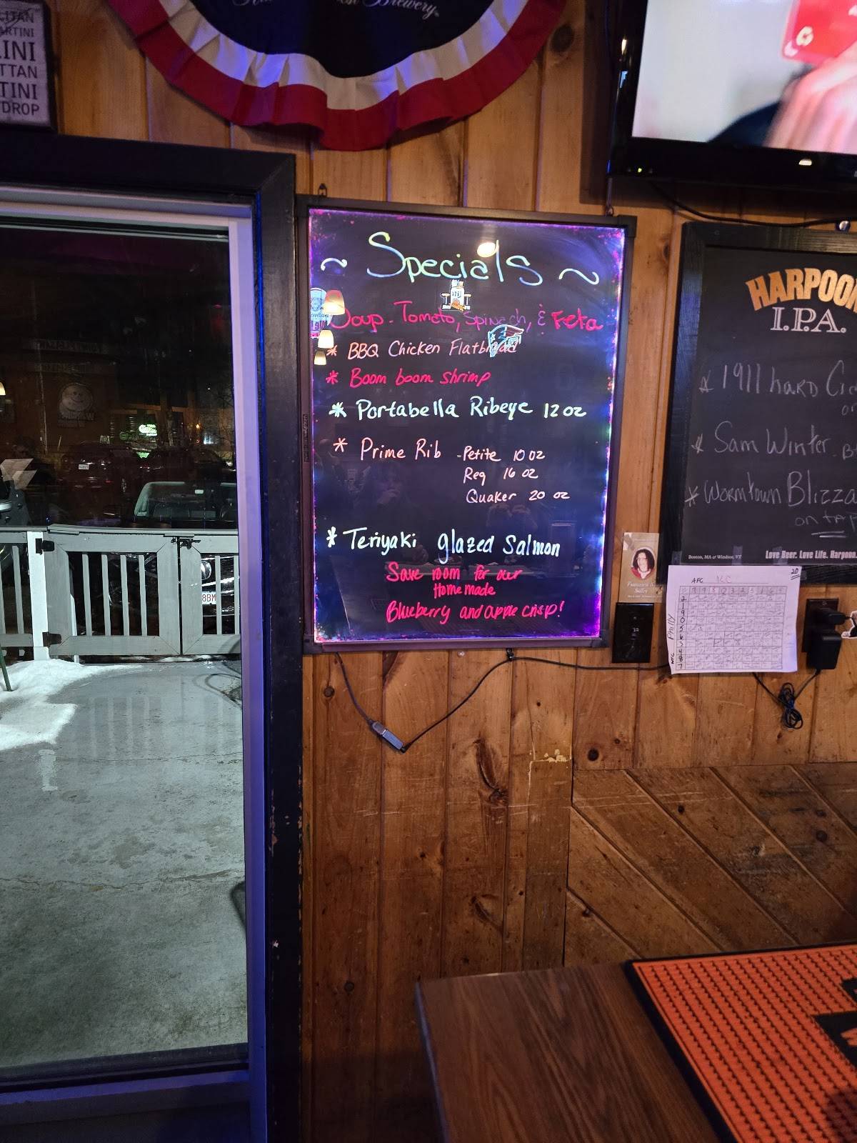 Menu at Quaker Tavern restaurant, Uxbridge, 466 Quaker Hwy #1603