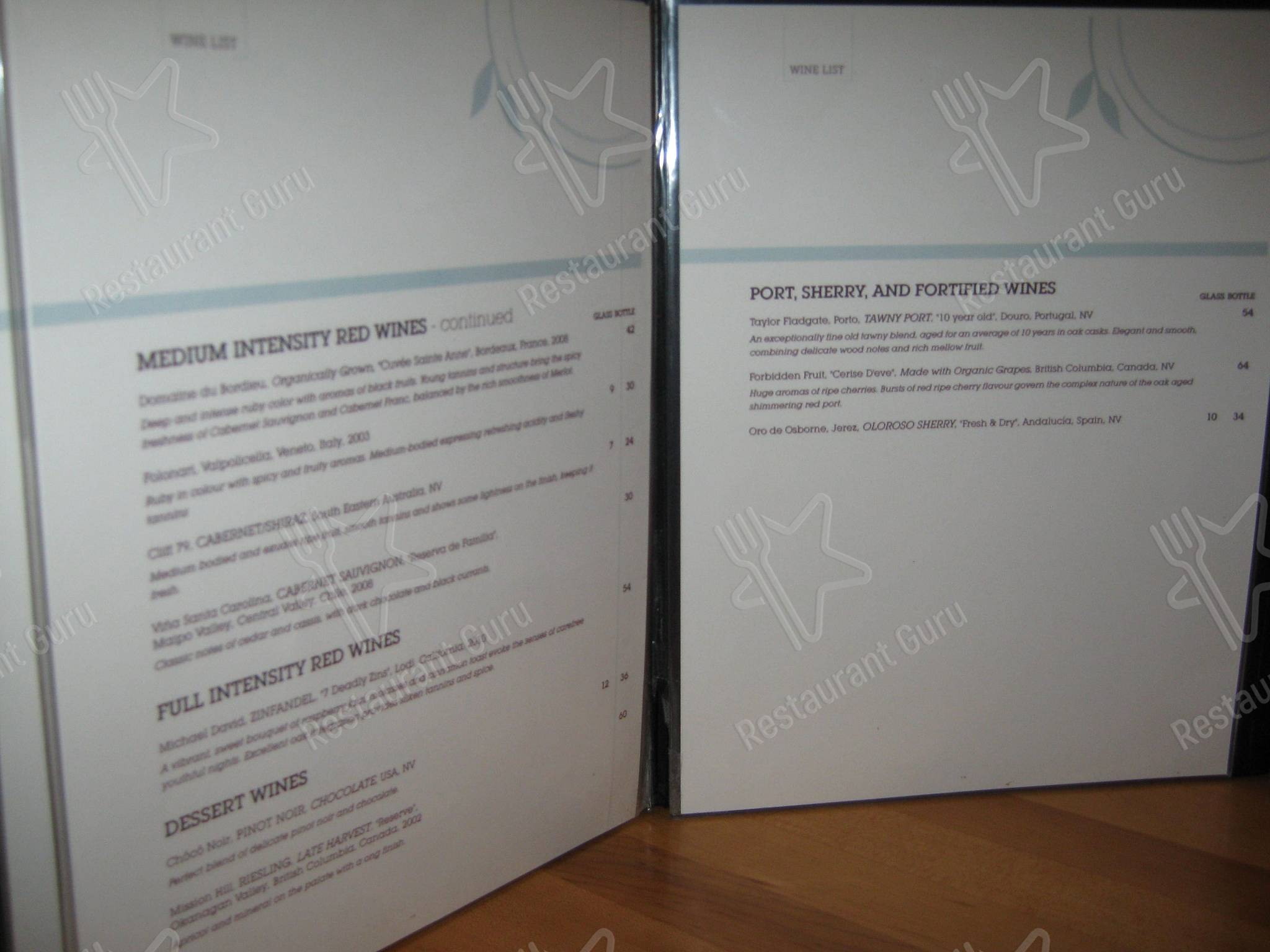 Menu at R&R Grill restaurant, Red Deer