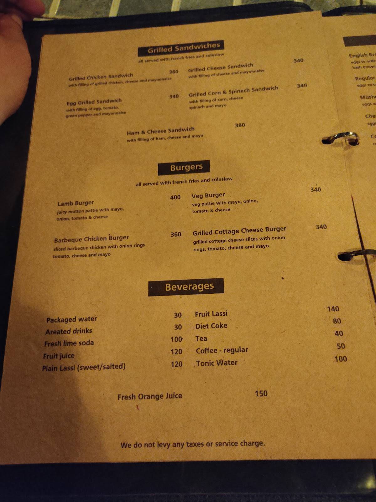 Menu at Raja Cafe Restaurant, Khajuraho