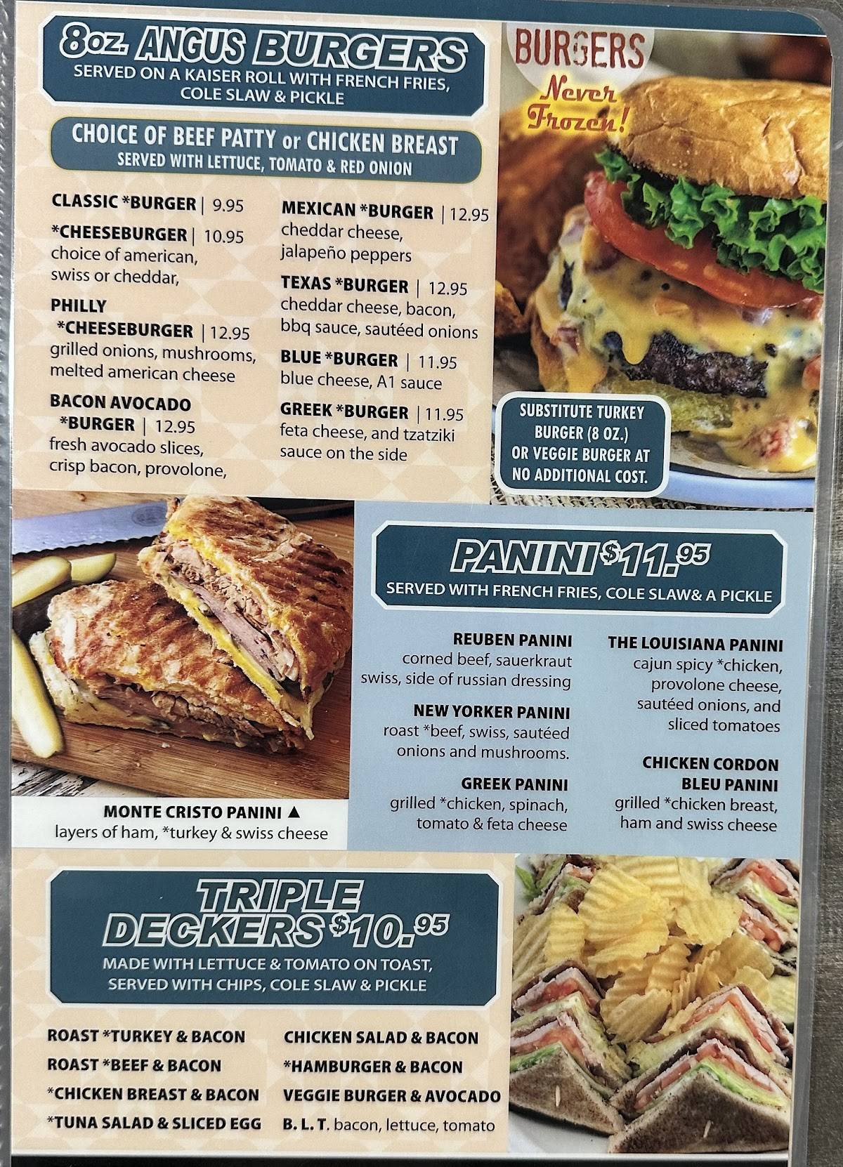 Menu at Ralph’s Corner Diner restaurant, Lansdale